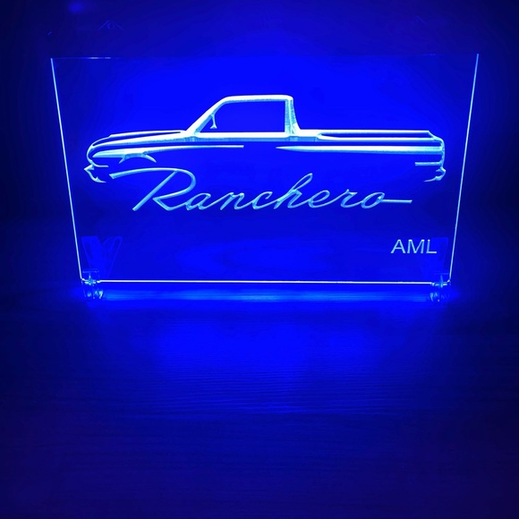Other | Ford Ranchero Led Neon Blue Light Sign 8x12 | Poshmark